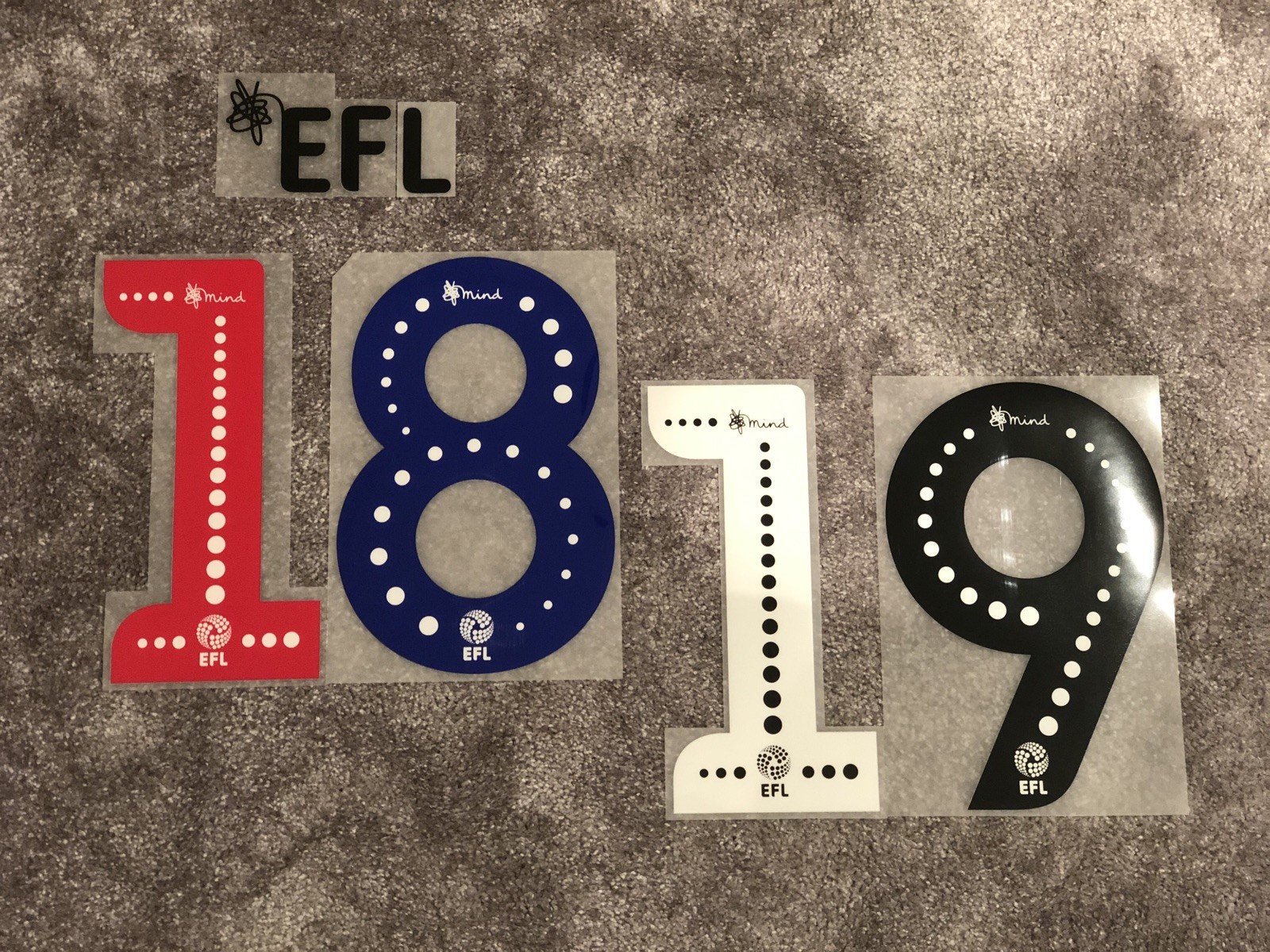 Birmingham City | BELLINGHAM 22 | EFL 2018/19 Shirt Name & Number Set ...