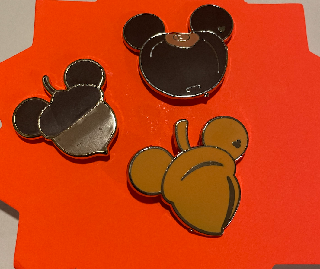 Disney Pin Lot of 3. Mickey Mouse Shaped Nuts. Mickey Shaped Foods ...