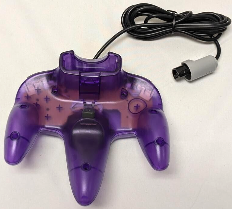 Vtg N64 Funtastic Grape Translucent PURPLE Nintendo-64 Gaming Console ...