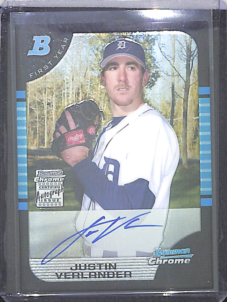 2005 Bowman Chrome Autograph #331 Justin Verlander | eBay