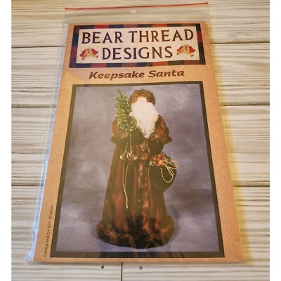 Bear Thread Designs Keepsake Santa 23" Claus #150 Sewing Pattern 1997 ...