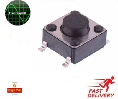 6 x 6 x 4.3mm SMD Momentary Push Micro Switch. 1-50 Pcs. Fast Delivery ...