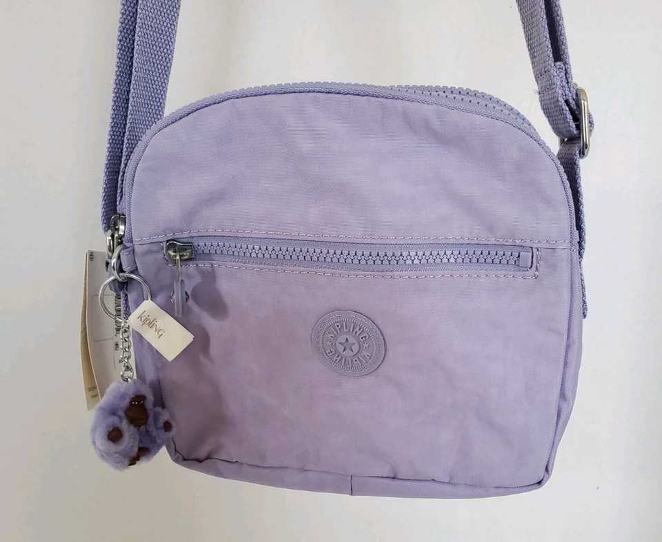 Kipling Purple Lilac Crossbody Bag Purse Small Adjustable Strap, New ...