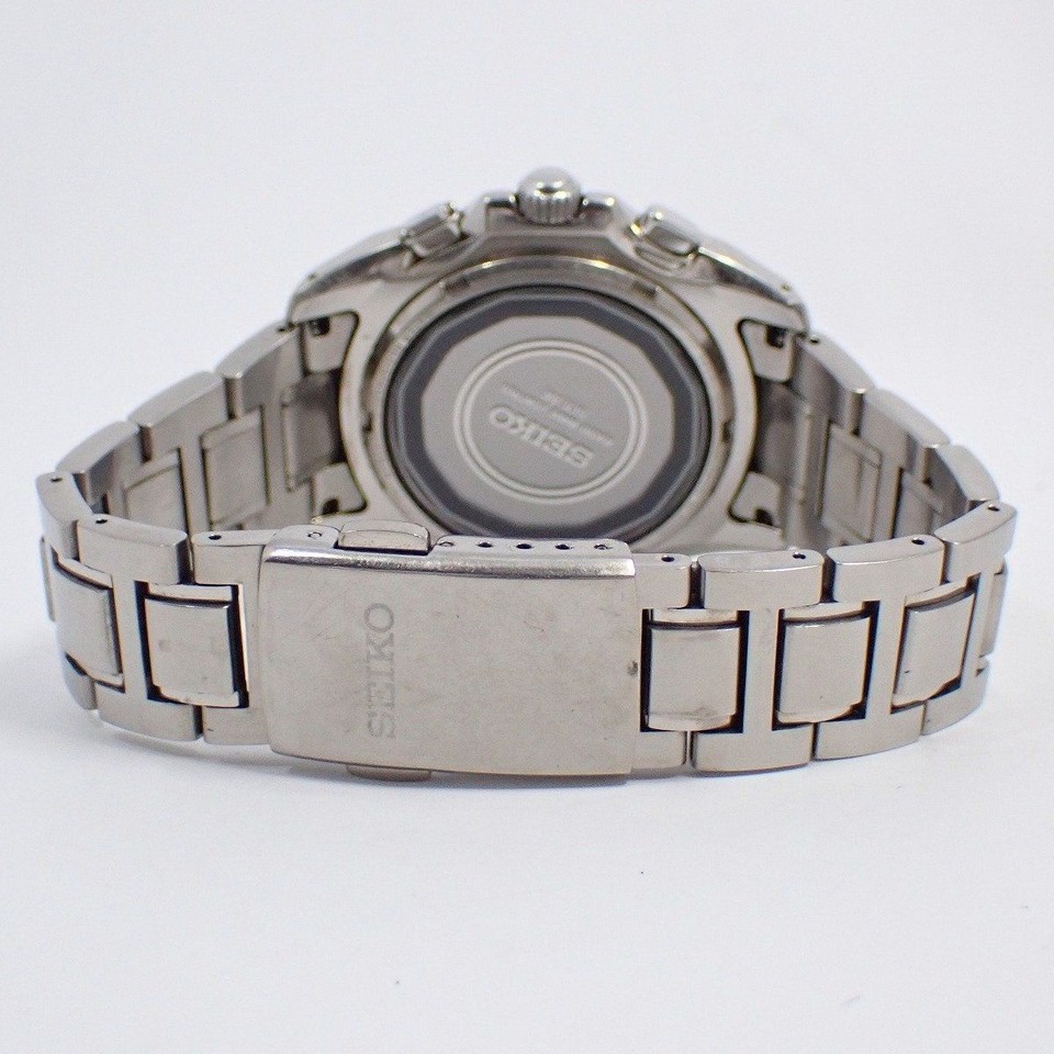 Seiko Brightz World Time Solar 7B25-0AC0 Men's Watch Black Dial ...