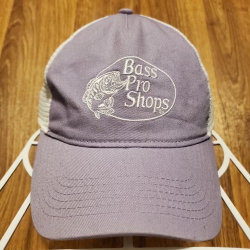Bass Pro Shops Hat Cap Kids Youth Purple White Gone Fishing Outdoors | eBay