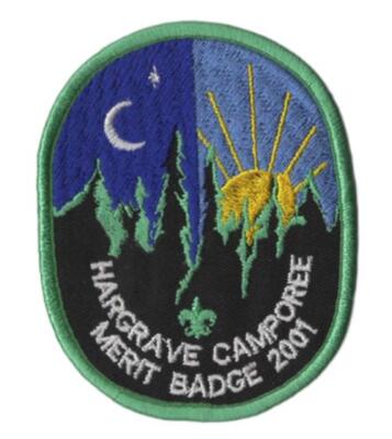 2001 Merit Badge Hargrave Camporee BSA Patch GN Bdr. [VA-3558] | eBay