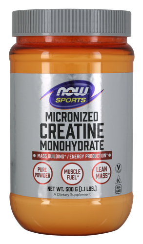 NOW Sports Micronized Creatine Monohydrate Pure Powder 500grams Kosher ...