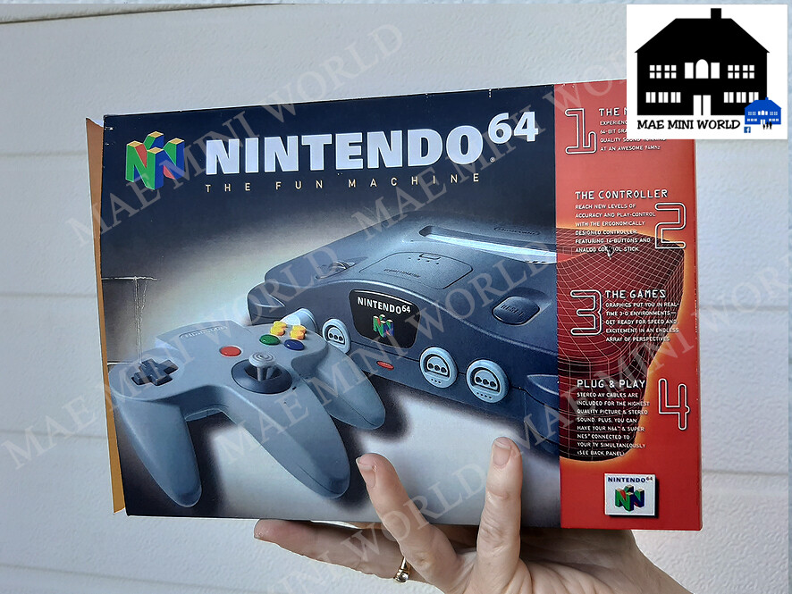 N64, Nintendo 64 Miniature replica box. Custom box for N64 classic ...