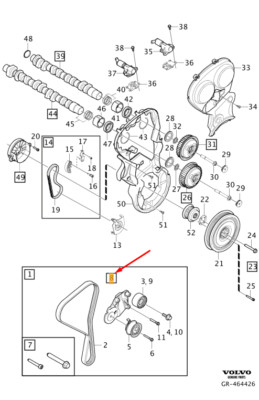 VOLVO XC60 MK2 Engine Timing Belt Idler Bracket 31493092 NEW GENUINE | eBay
