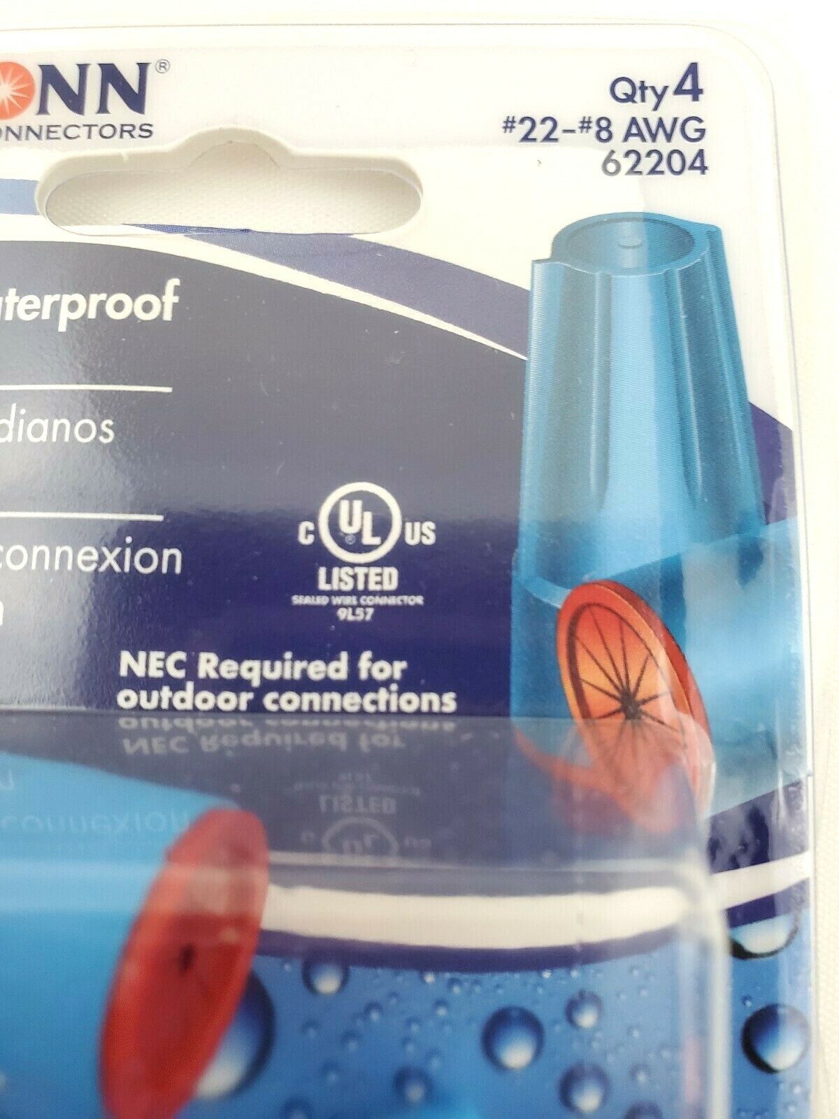 DryConn Medium Waterproof Connectors Wire Nuts 4pk #22-#8awg 62204 for ...