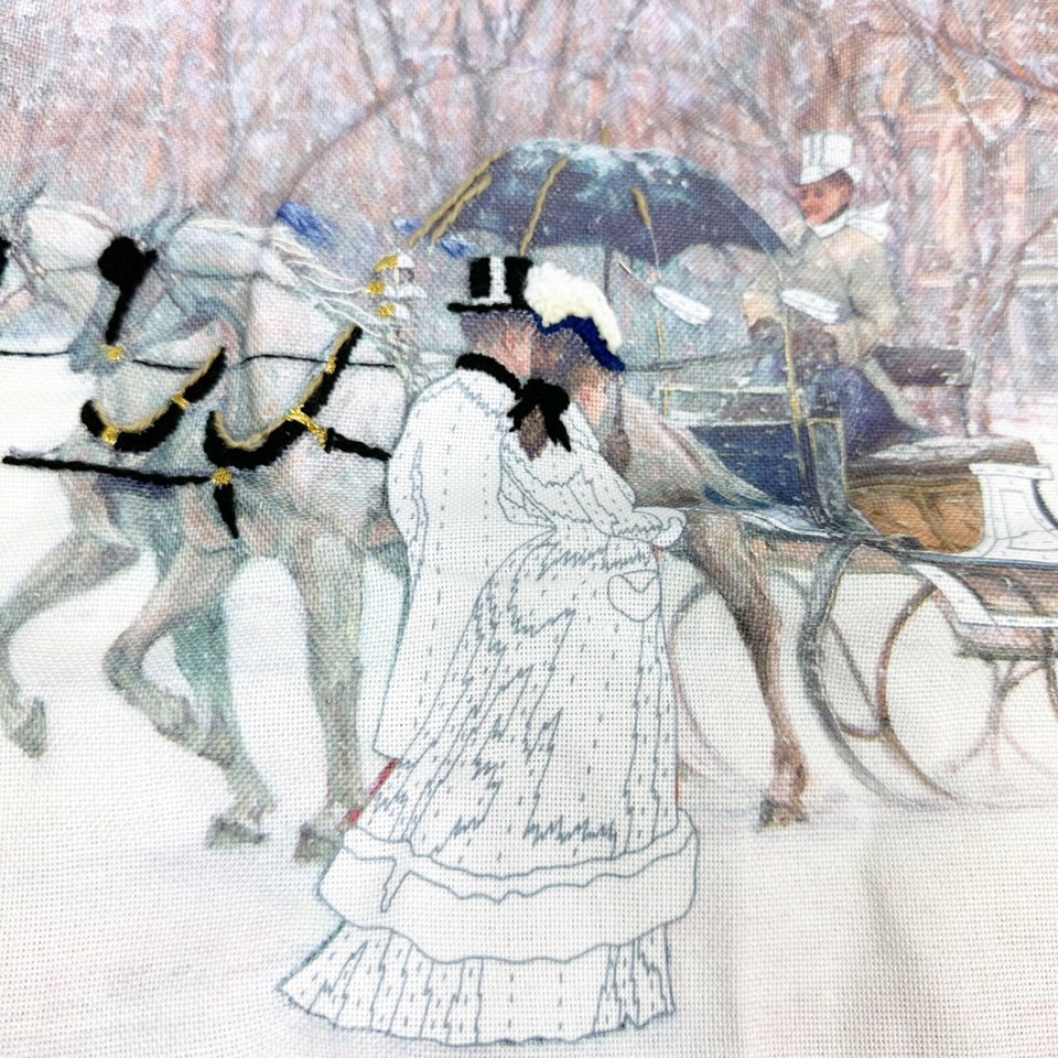 Sunset Crewel Embroidery Kit Winter Impressions Victorian Alan Maley ...