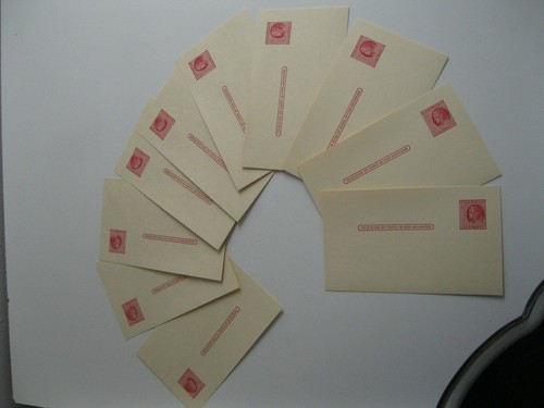 Blank 2 cents Franklin PrePrinted Postcards Lot 10 United States Postal ...
