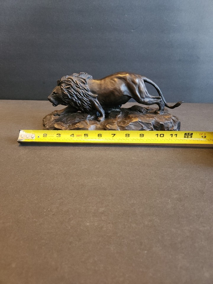 Stalking The African Plains Robert Glen Signed Bronze Figure w/Repair ...