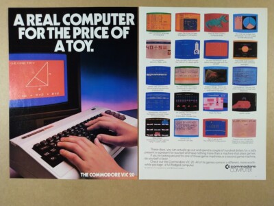 1982 Commodore VIC 20 Computer program game screens vintage print Ad | eBay