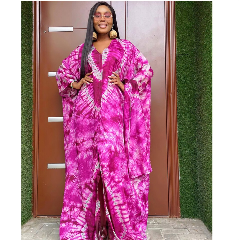 Hijab African Women Long Dress Dashiki Printed Kaftan Loose Robe ...