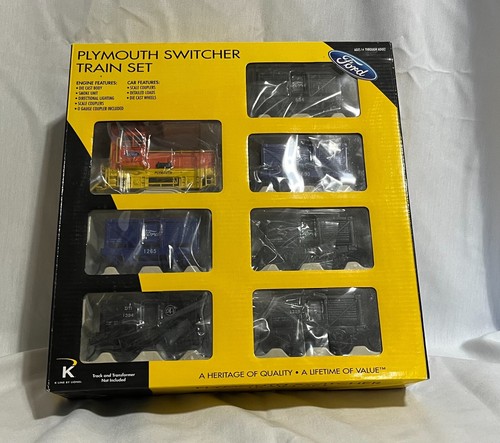NIB K-LINE LIONEL 6-22334 FORD PLYMOUTH SWITCHER ENGINE 6 ORE CARS O ...
