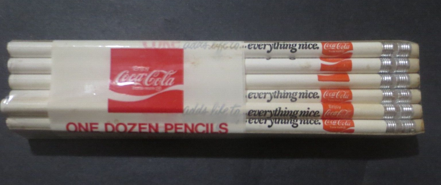 One Dozen Coca Cola Pencils Coke adds life to everything nice in ...