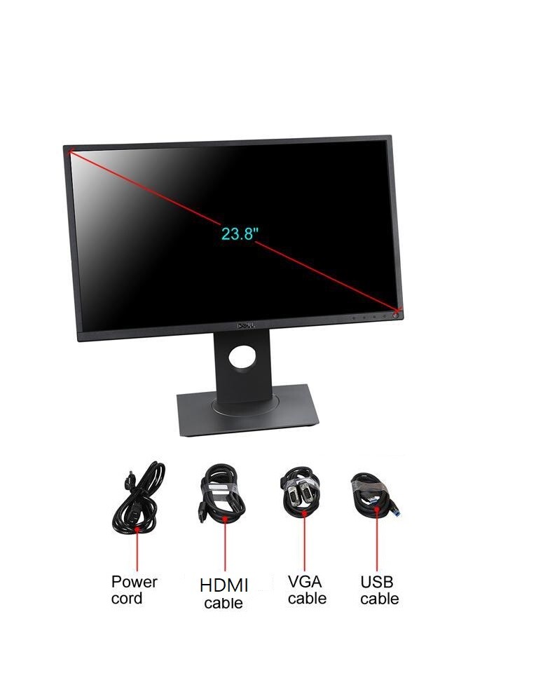Dell P2417H 24" Full HD 60Hz 6ms HDMI DisplayPort Grade B Scratched ...