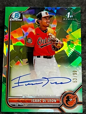 2022 Bowman Chrome 1ST ATOMIC GREEN REFRACTOR PROSPECT ROOKIE AUTO ...
