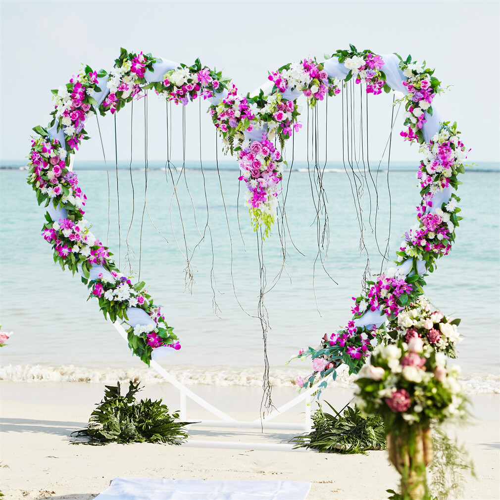Large Metal Arch Backdrop Stand Sturdy Tall Wedding Balloon Rack for ...