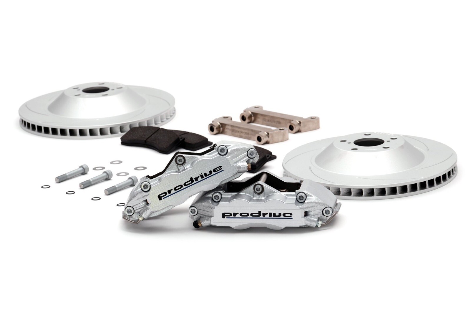 Prodrive Alcon 4 Pot Brake Caliper Kit For: Subaru Impreza GC8 GF8 WRX ...