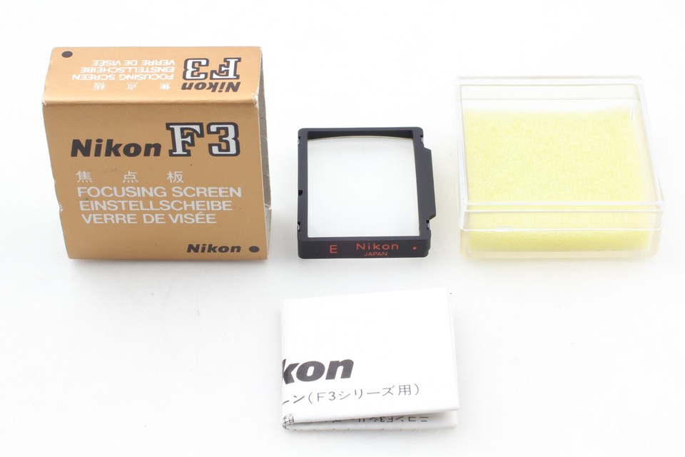 [ Unused in Box ] Nikon F3 Focusing Screen Type E Red Dot Grid For F3 ...