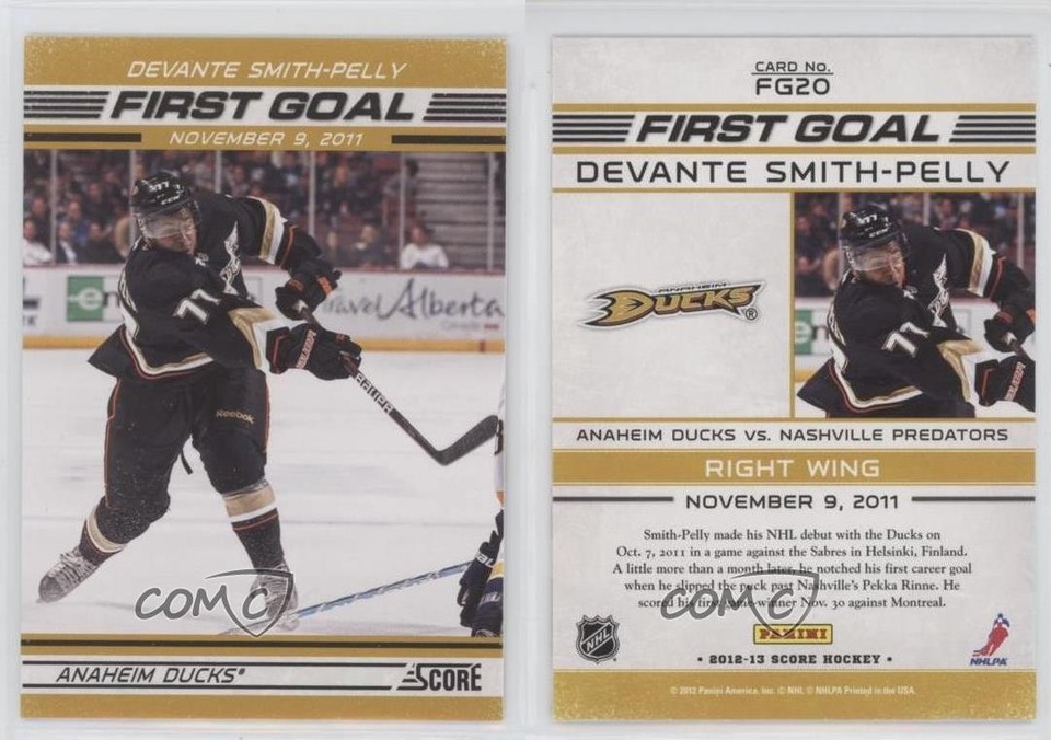 2012-13 Score First Goal Devante Smith-Pelly #FG20 g6u | eBay UK