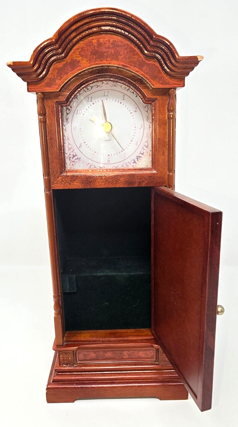 Thomas Kinkade - Miniature Grandfather Clock, Music Box - Bridge of ...