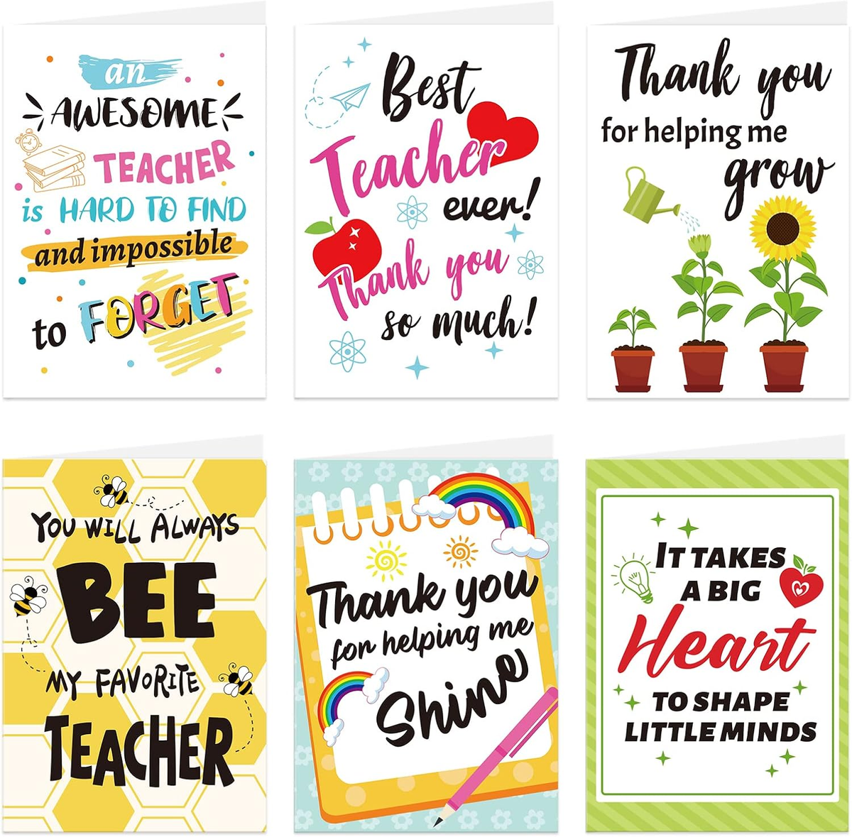 Teacher Appreciation Cards From Students