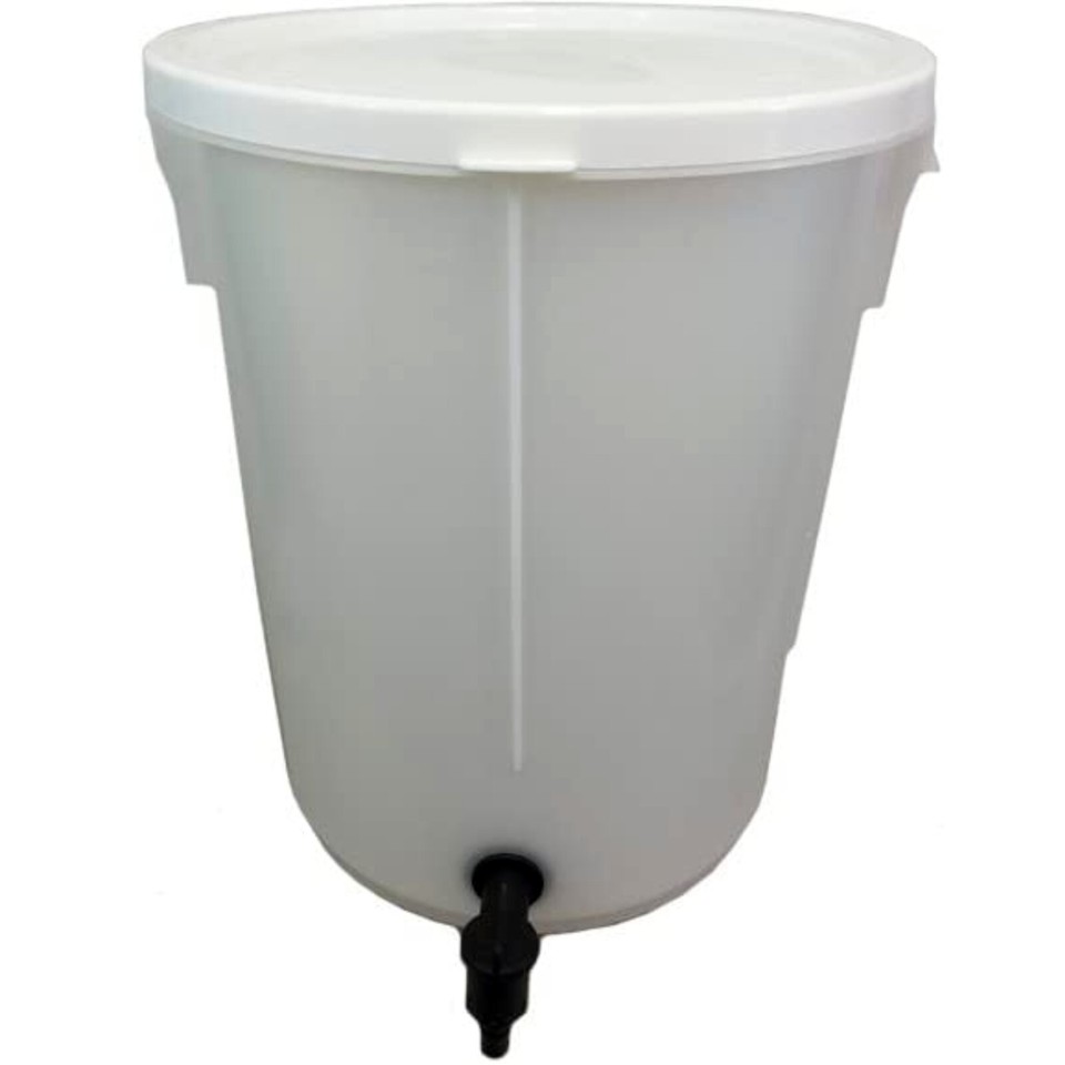 25 LITRE HOME BREW BEER BUCKET BREWERS BREWING BUCKET STORAGE WITH TAP ...