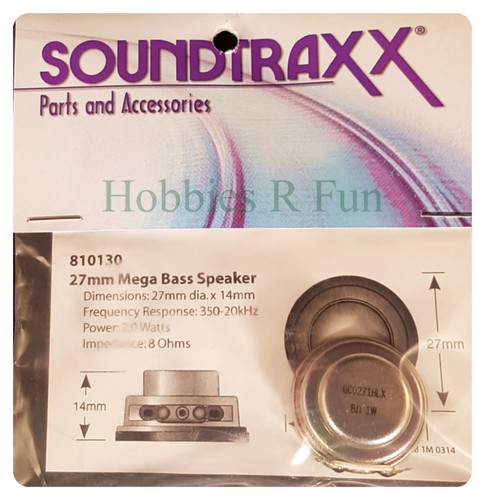 Speaker Soundtraxx 27mm round Mega Bass 8 ohms 1 watt high output ...