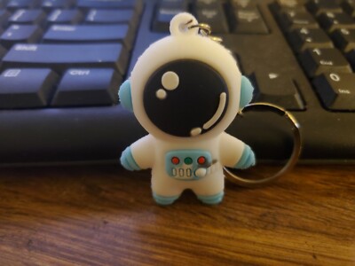 KEY CHAIN CARTOON ASTRONAUT LIGHT BLUE | eBay