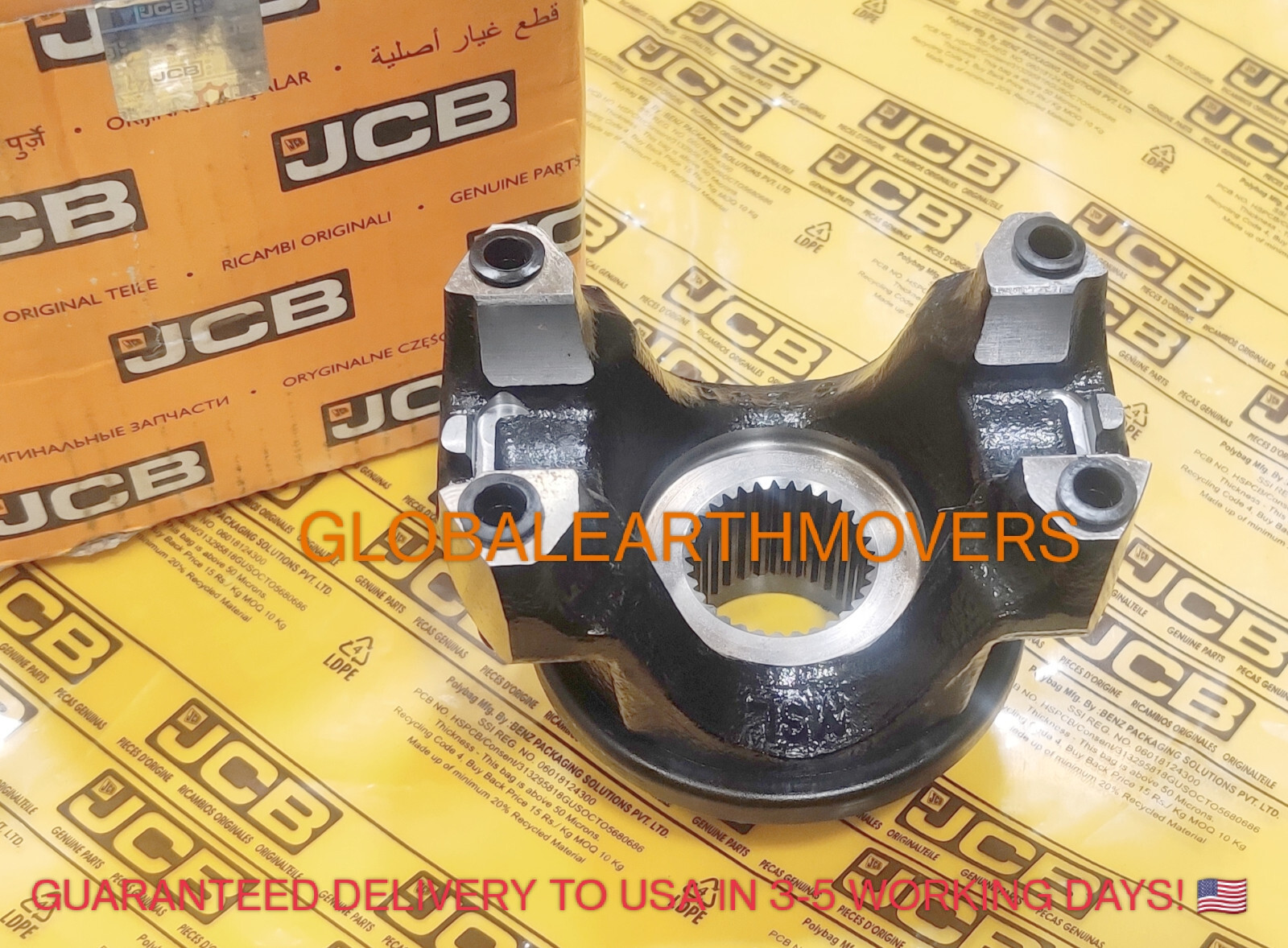 JCB PARTS - GENUINE COUPLING YOKE (PART NUMBER 438/00007) for sale ...