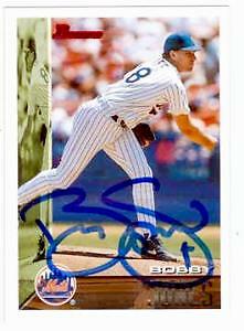 Bobby Jones autographed baseball card (New York Mets) 1995 Topps Bowman ...