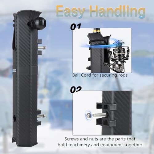 Fishing Rod Holders, 4 Pack Fishing Rod Racks Fishing Pole Holders Side ...