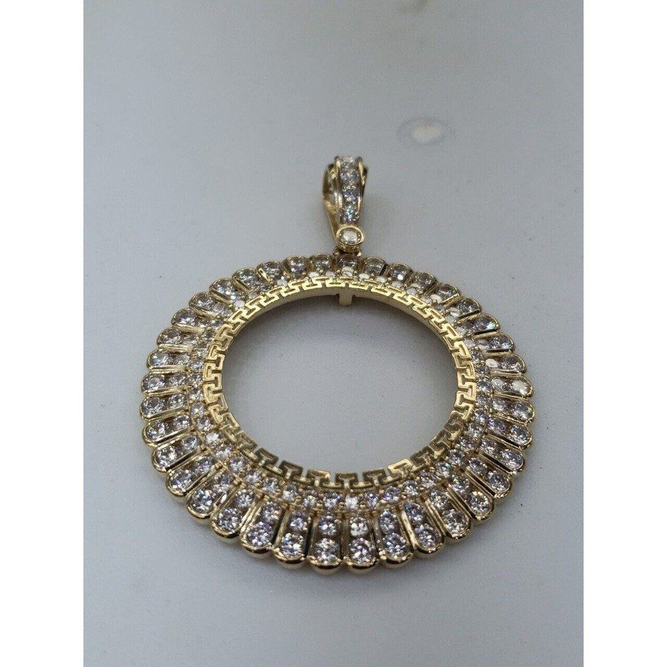 14k Yellow Gold 50 Pesos Centenario Coin Bezel Frame Pendant | eBay