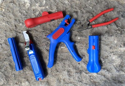 Kabelmesser / Koaxialkabel / Entmantler / Abisolierzange / Press-Zange ...