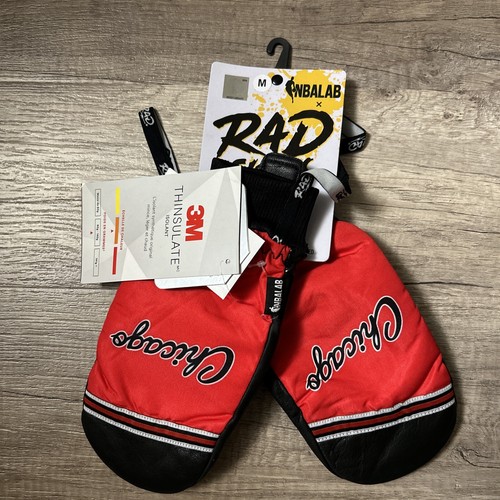 New Chicago Bulls NBA RAD Snow Ski Mittens Gloves Size Medium NWT 3M ...
