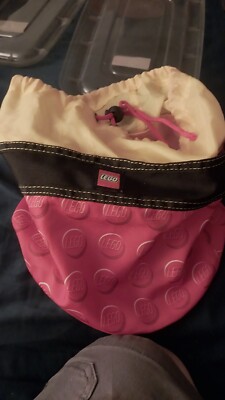 Lego Drawstring Bag With Mesh Bottom Red | eBay