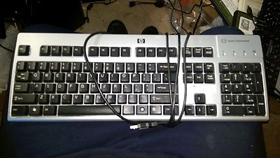 HP KUS0133 USB Keyboard with Built-In CAC Reader 434822-001 -LOT OF 10 ...