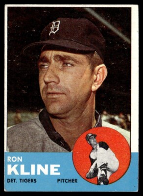1963 Topps Baseball #84 Ron Kline Detroit Tigers | eBay