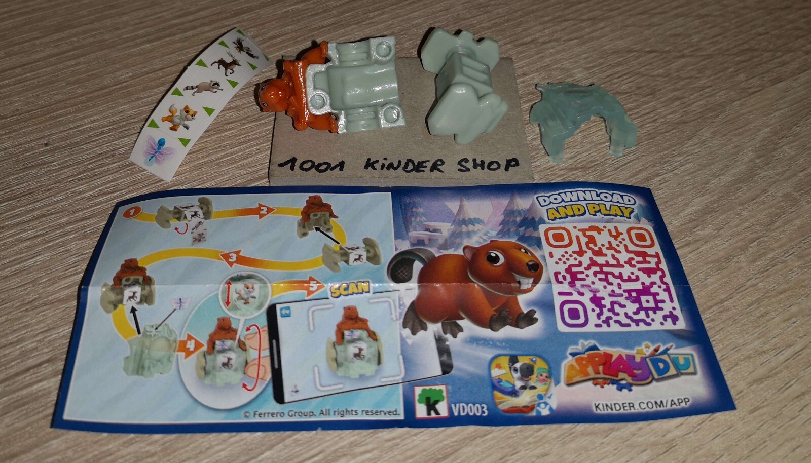 KINDER VD 3 VD003 PICTURE VIEWER - BEAVER CASTOR BIBER + BPZ | eBay