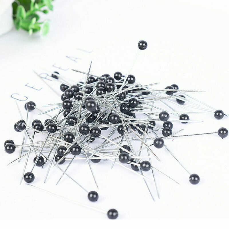 800pcs Portable DIY Sewing Locating Straight Pearl Headed Pins Needles ...