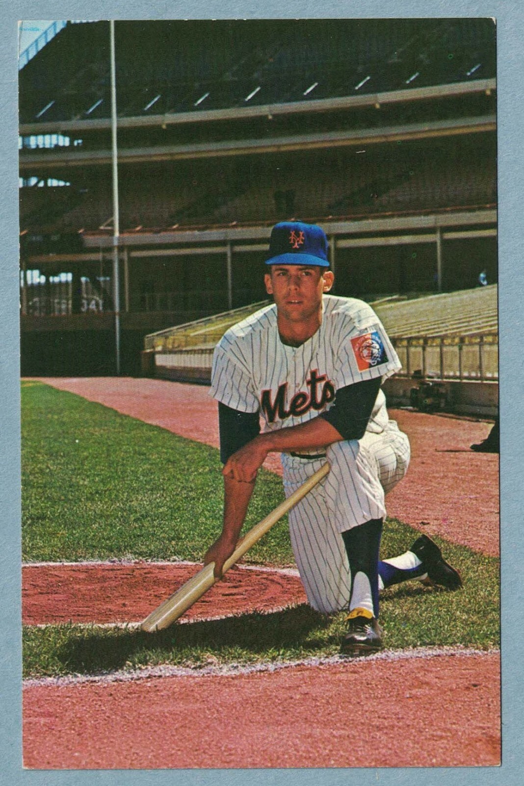 1966 B&E Adv. Ron Hunt New York Mets Postcard | eBay