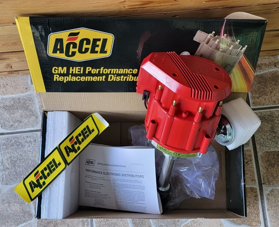 🔥 CHEVY HEI ACCEL BILLET RACE DISTRIBUTOR + 65k COIL SBC BBC 305 350 ...