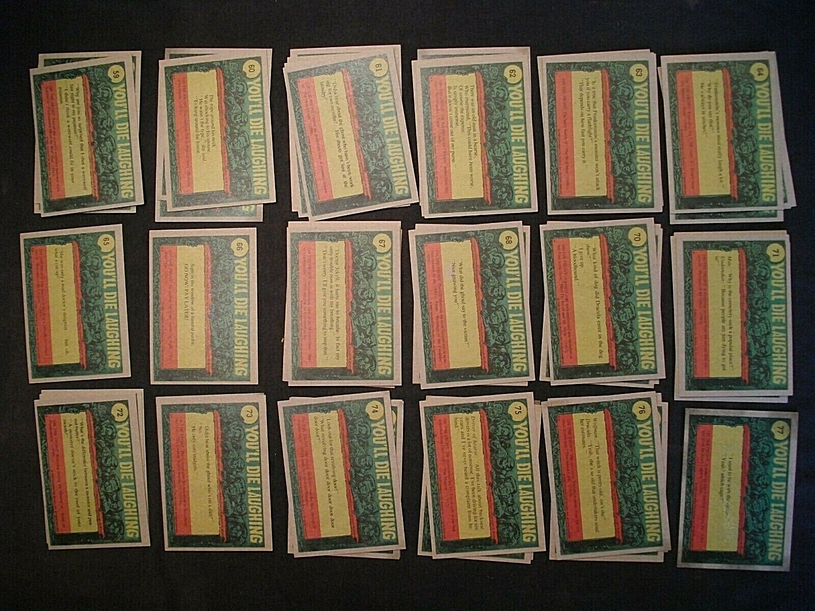 1980 Topps CREATURE FEATURE cards QUANTITY U PICK READ 1ST B4 BUYING | eBay