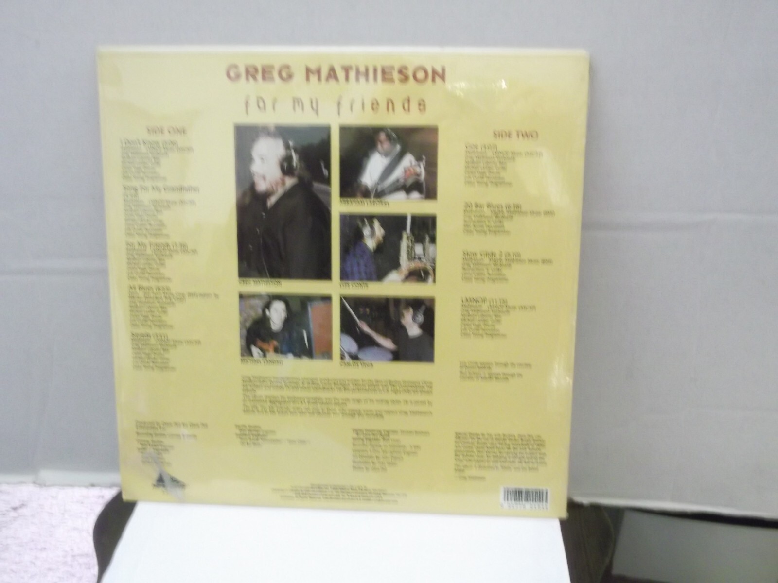 Greg Mathieson,Headfirst,"For My Friends"US,LP,st,STILL SEALED,1988 ...