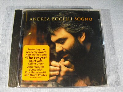 New & Sealed Andrea Bocelli - Sogno CD 14 songs with hype sticker ...
