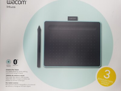 Wacom Intuos Small Bluetooth Graphics Drawing Tablet - Pistachio - CTL ...