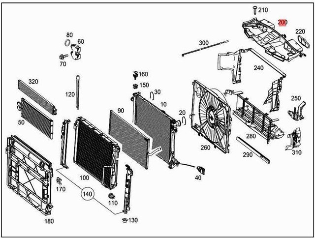 Mercedes-Benz SLK R172 2011 Air Intake Guide Panel A1725000255 for sale ...